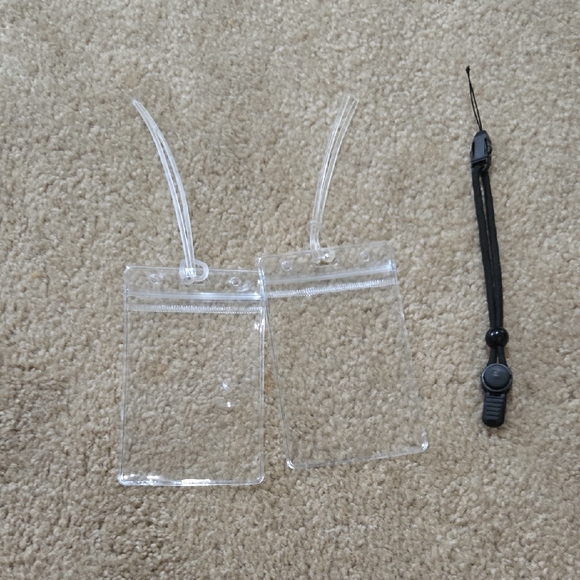Other | Free With Any Other Item Clear Plastic Luggage Tags And A Black ...